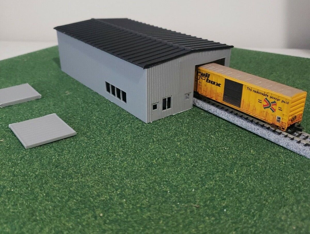 N Scale Warehouse: 1/160 Model Railroad Building - Etsy