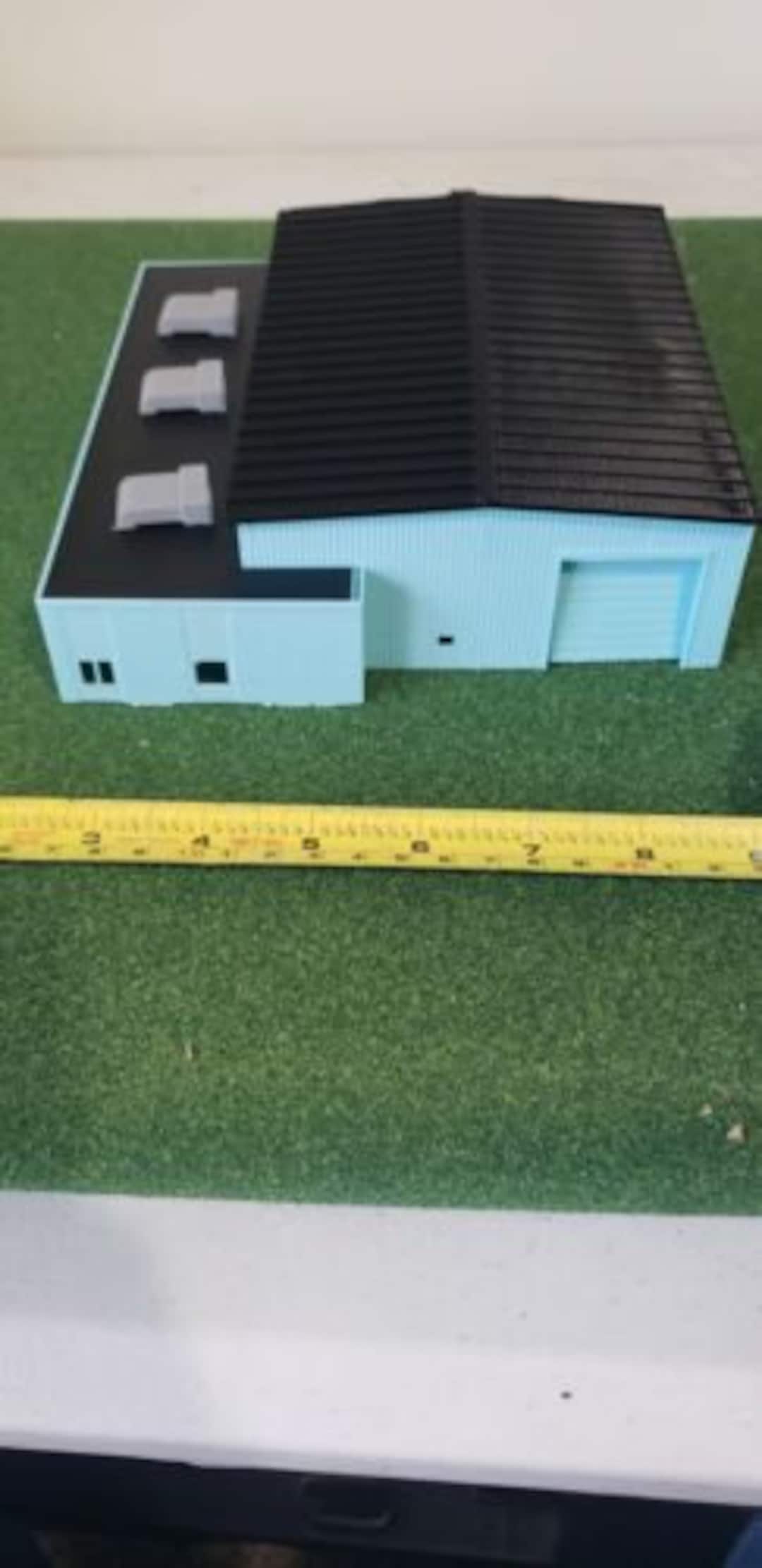 N Scale 1/160 3D Printed Modern Commerical Warehouse Open Pull Doors ...