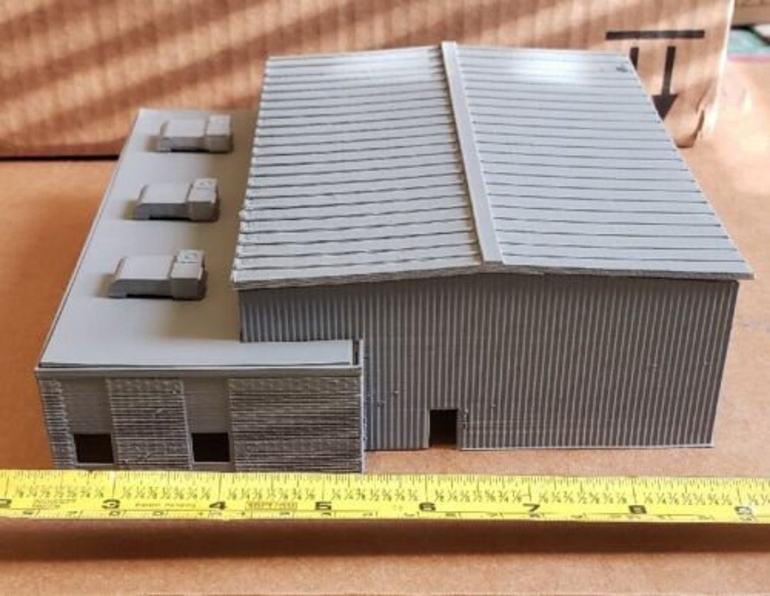 N Scale Modern Commercial Warehouse: 3D Printed Model Railroad (1/160) - Etsy