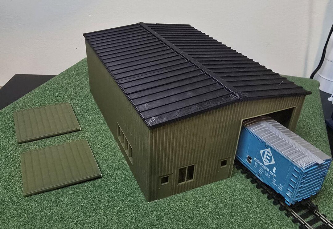 HO Scale Commercial Building – Olive Green Military Warehouse - Etsy