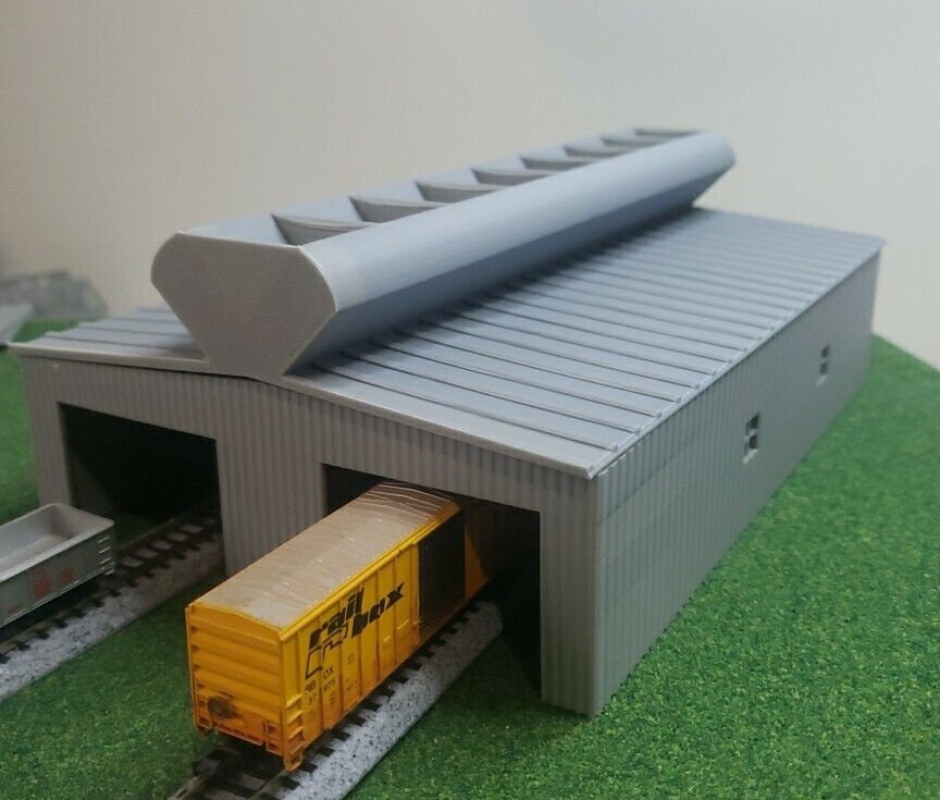 N Scale 3D Printed Steel Mill Building – 1/160 Rolling Mill Warehouse ...