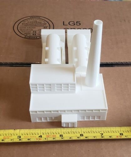 N Scale 3D Printed Power Plant: 1/160 Scale Model Factory - Etsy