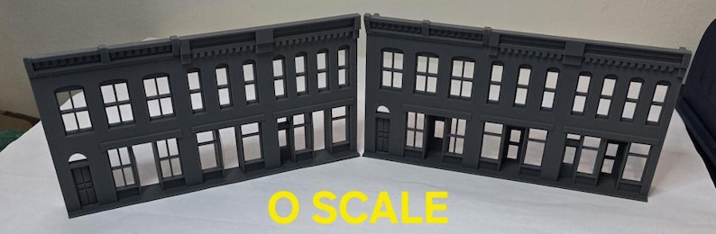 O Scale Town Building Facade – Model Railroad Backdrop, Made in USA - Etsy
