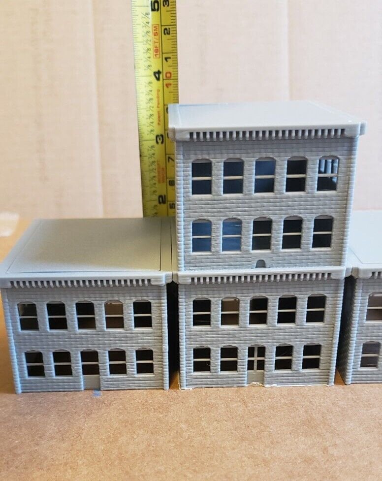 N Scale 3D Printed Town Buildings: Diorama Layout, Set of 3 - Etsy