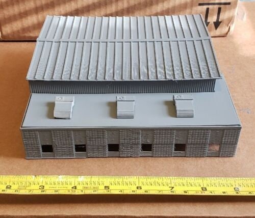N Scale Modern Commercial Warehouse: 3D Printed Model Railroad (1/160 ...