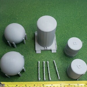 N Scale Oil Refinery Structure – 9-piece Chemical Plant, 1/160 Scale - Etsy