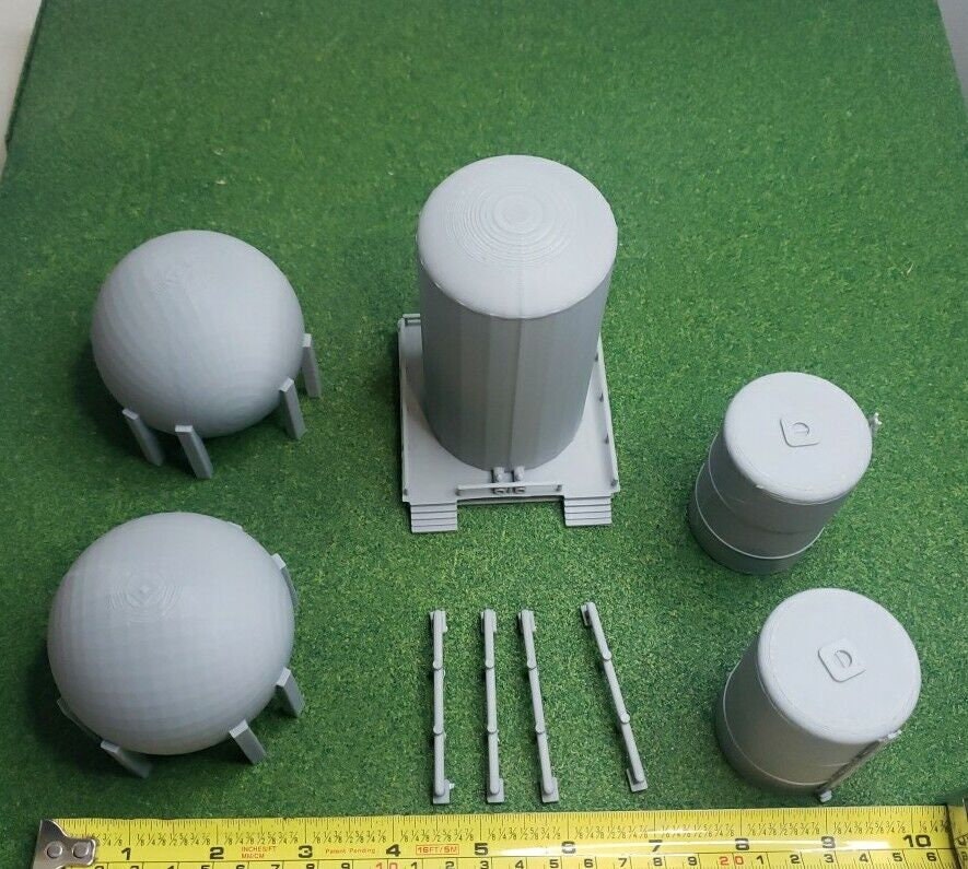 N Scale Oil Refinery Structure – 9-piece Chemical Plant, 1/160 Scale - Etsy
