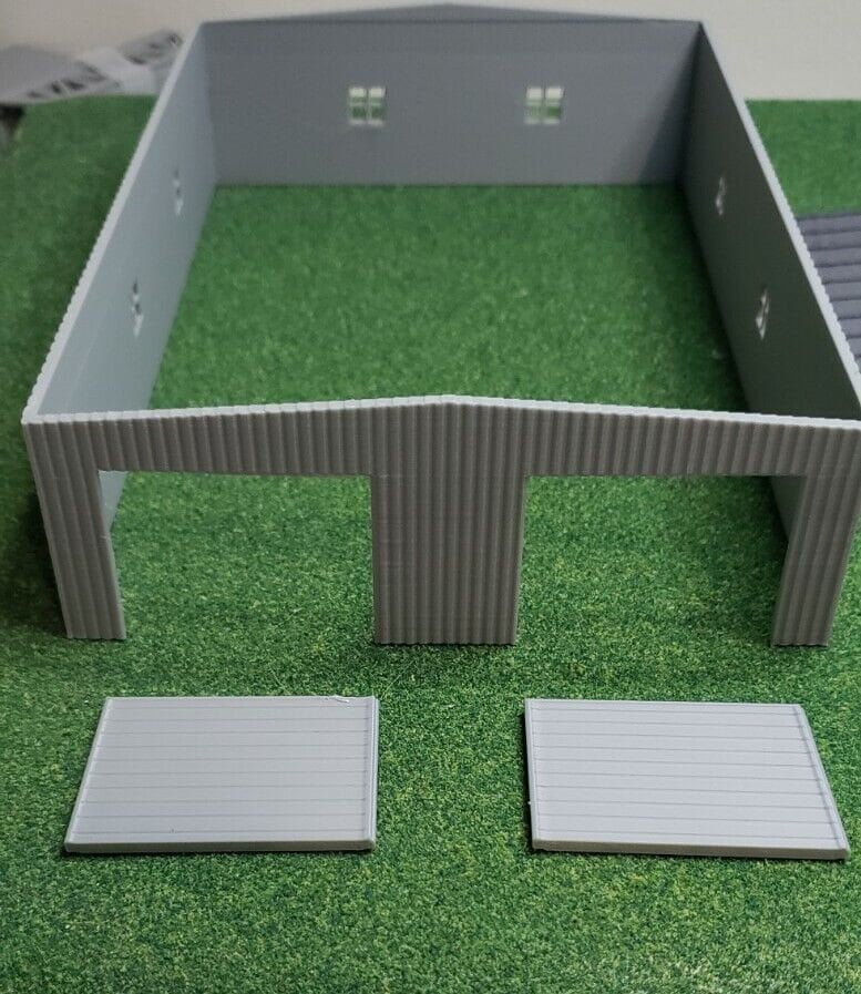N Scale MEGA Warehouse Building: 3D Printed Train Shed (1/160) - Etsy
