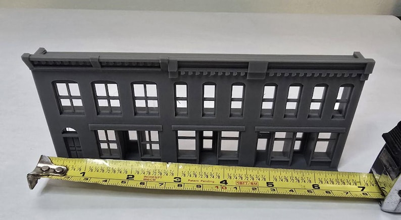 HO Scale Townhouse Storefront Backdrops, Model Railroad Building (2 ...