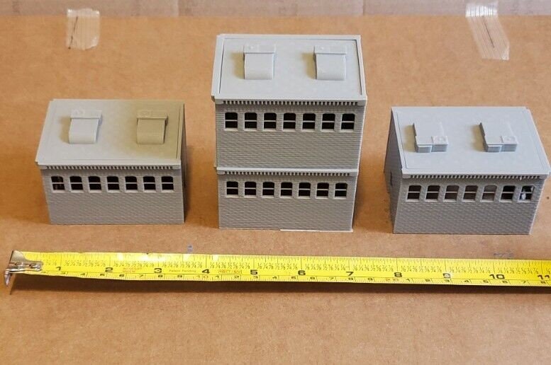N Scale 3d Printed Town Buildings 3 Structures. 2 Two Story and High ...