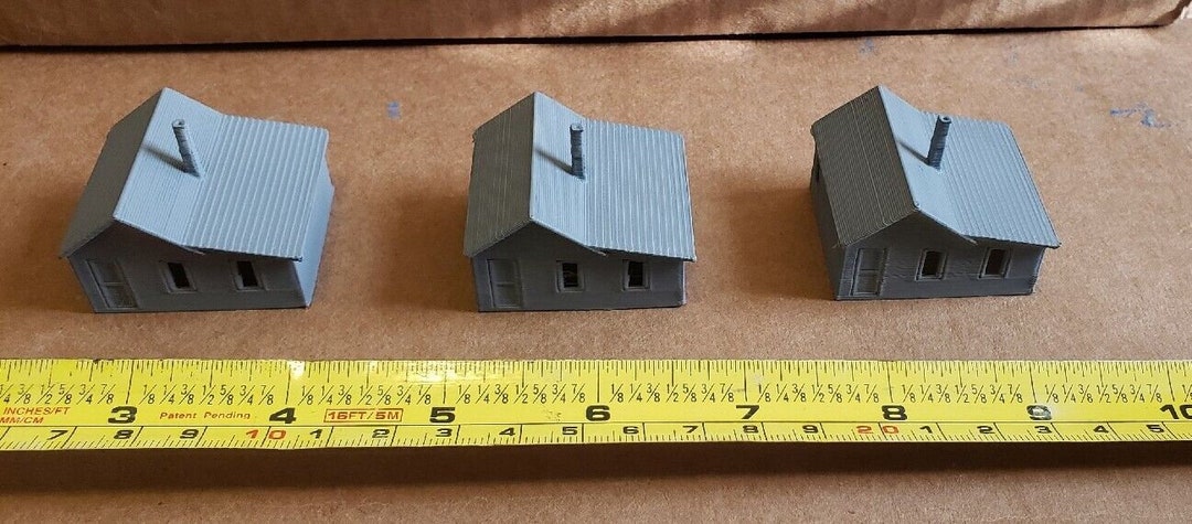 N Scale Company Houses: 3D Printed Model Railroad (3 Pack) - Etsy