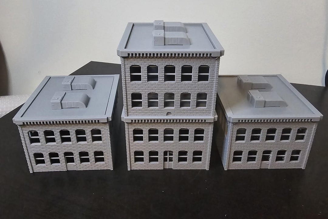 HO Scale High Rise Building: 3D Printed Townhouse (1/87) - Etsy