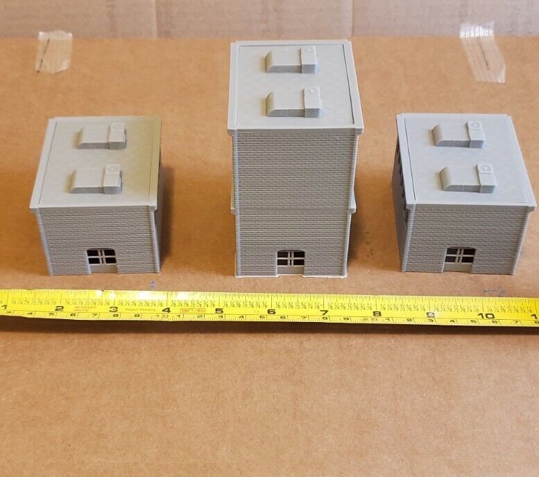 N Scale 3D Printed Town Buildings: Diorama Layout, Set of 3 - Etsy