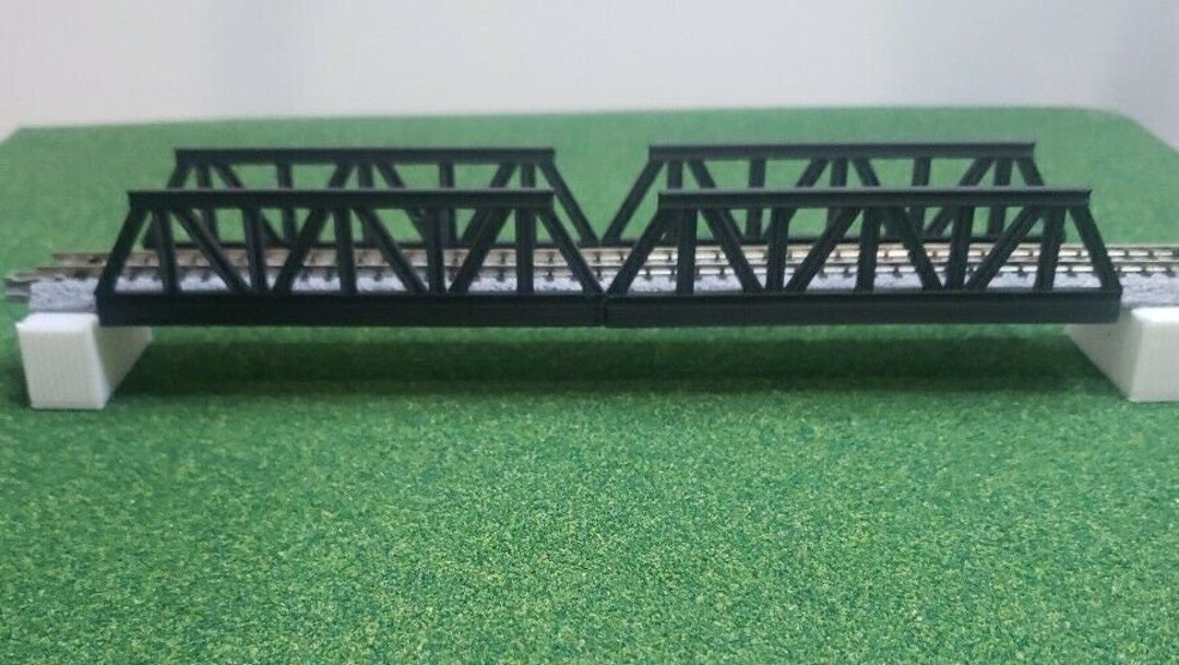 N Scale Black Steel Bridge Trestles – Kato Unitrack Compatible - Etsy