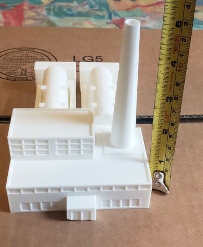 N Scale 3D Printed Power Plant: 1/160 Scale Model Factory - Etsy