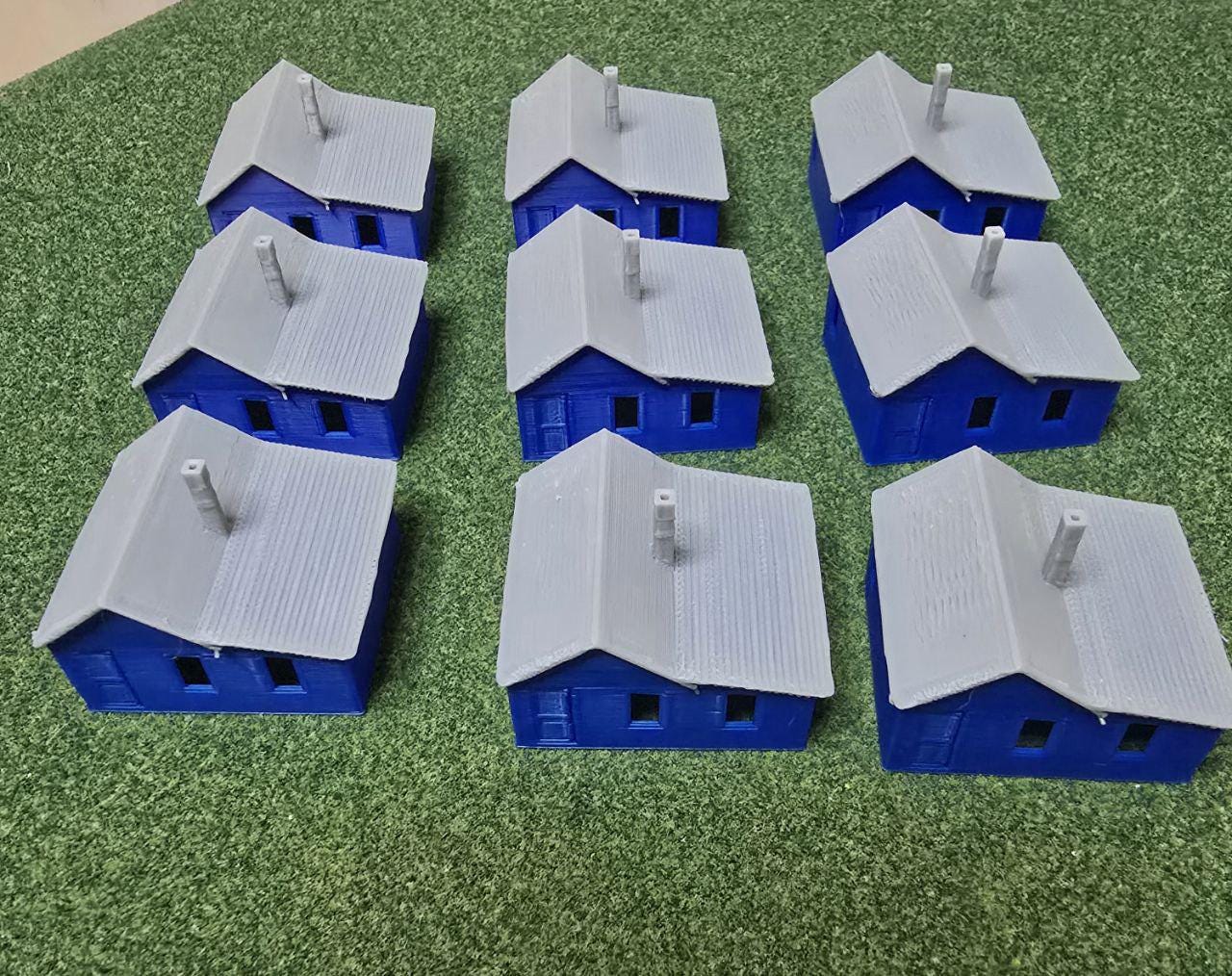 N Scale Company Houses (9 Pack), 3D Printed Model Railroad - Etsy