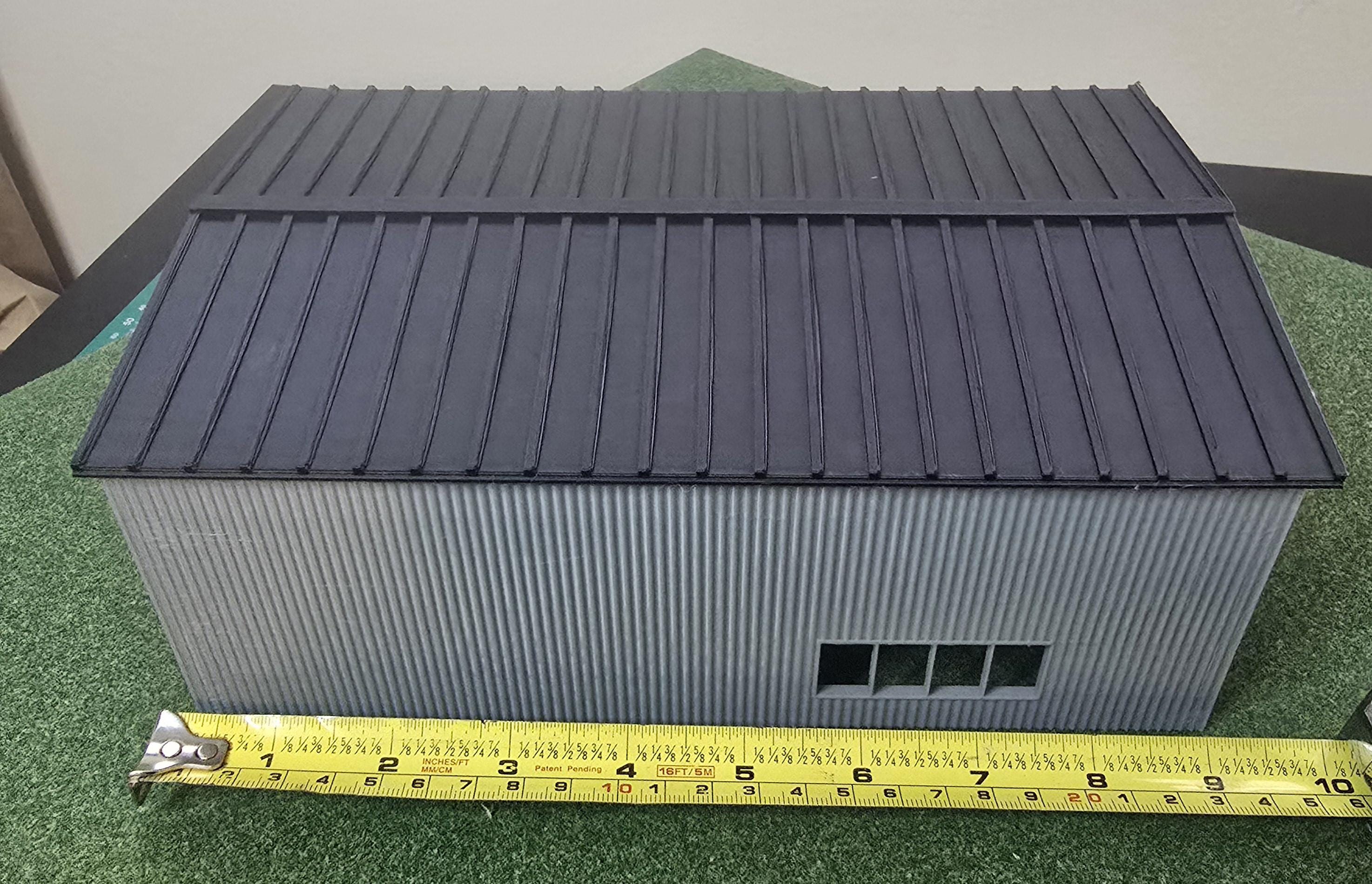 HO Scale Commercial Building: Model Railroad Warehouse With Open Doors ...