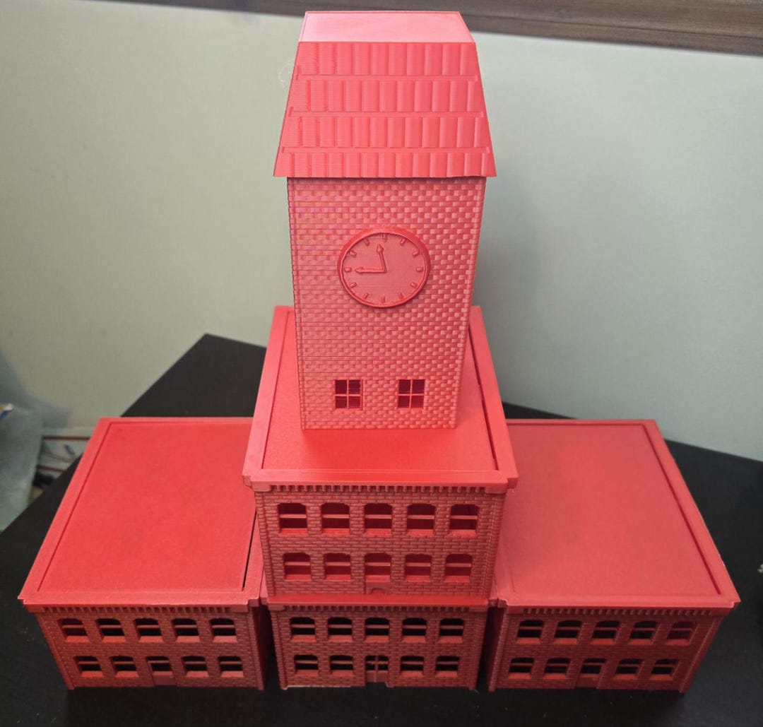O/S Scale Town Buildings – Model Railroad High-rise Set - Etsy