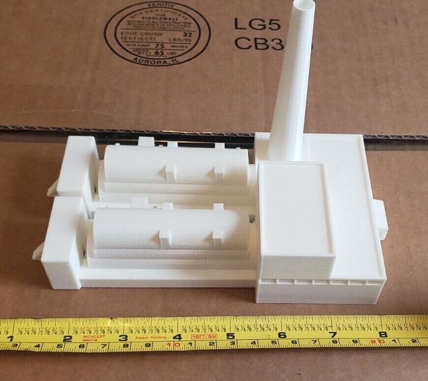 N Scale 3D Printed Power Plant: 1/160 Scale Model Factory - Etsy