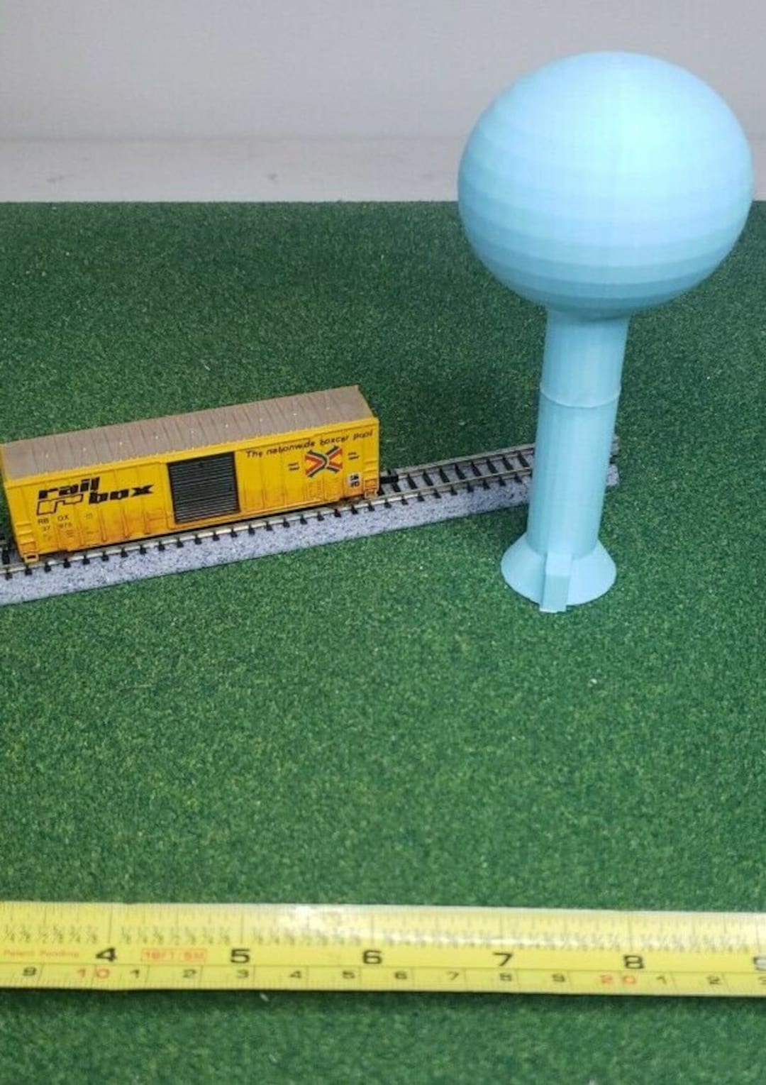 N Scale 1/160 Modern BLUE Water Tower City Tower / Farm Tower. Great ...