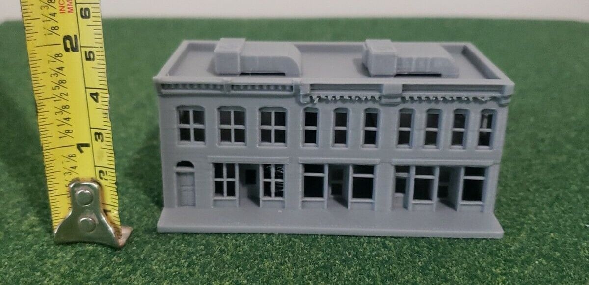 N Scale 1/160 3 Piece Town Buildings Pack City Multi Use Buildings FREE ...