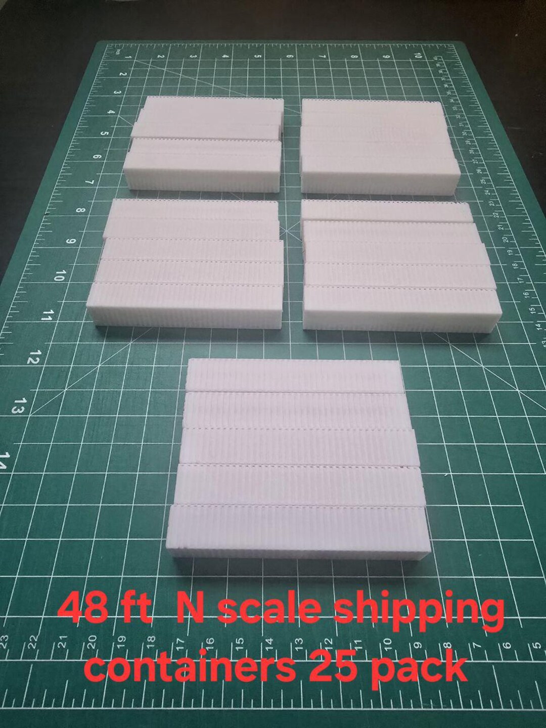 N Scale 48 Ft Shipping Containers - 25 Pack Model Railroad - Etsy