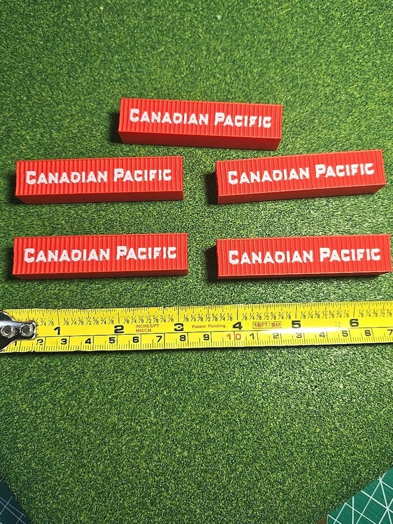1/160 N Scale 5 Pack 40ft Shipping Candian Pacific Containers ...