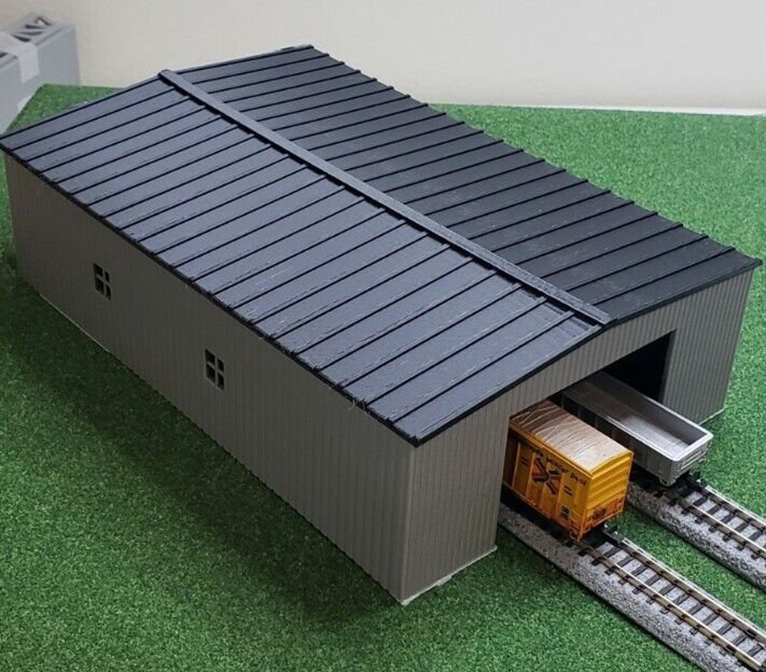 N Scale 3D Printed MEGA Warehouse: Rolling Stock Shed (1/160) - Etsy