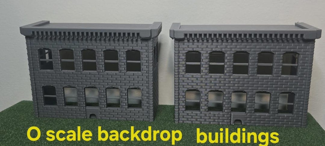 O Scale City Building Backdrop – Diorama Layout, Made in USA - Etsy