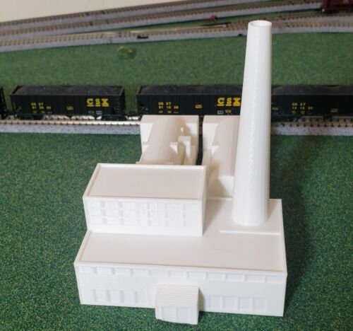 N Scale 3D Printed Power Plant: 1/160 Scale Model Factory - Etsy