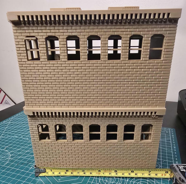 O/S Scale High Rise Building - Model Railroad Town - Etsy