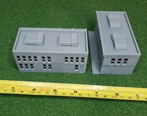 N Scale Town Buildings (2 Piece): 1/160 Model Railroad Scenery - Etsy