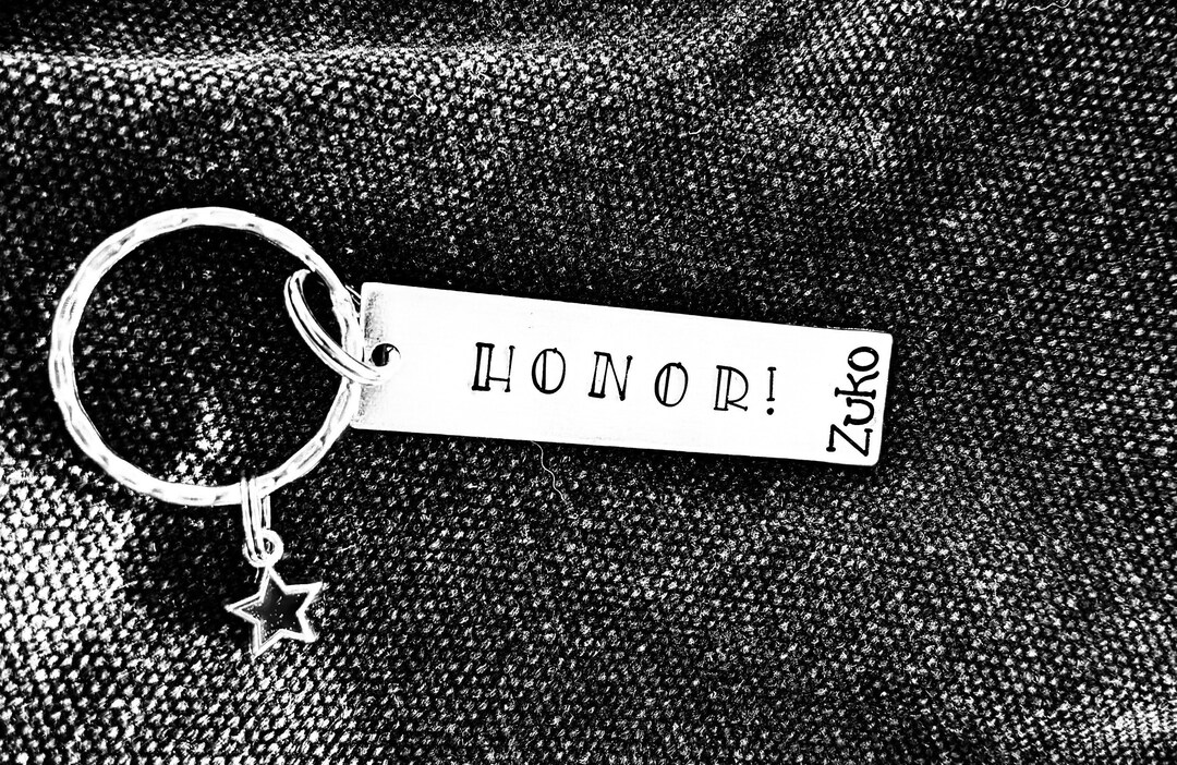 Silver Keychain, Zuko Quote, "honor!", the Last Airbender, Avatar, Red ...