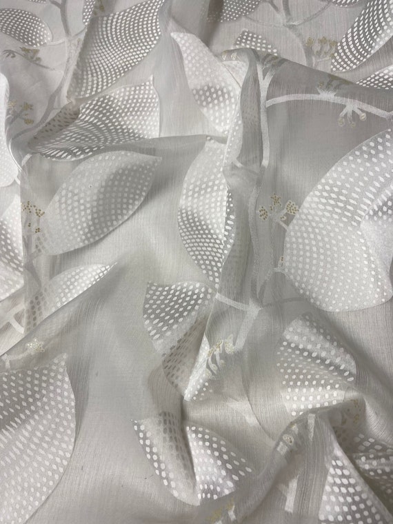 White Veil Fabric White Sheets in Polyester and Viscose White - Etsy