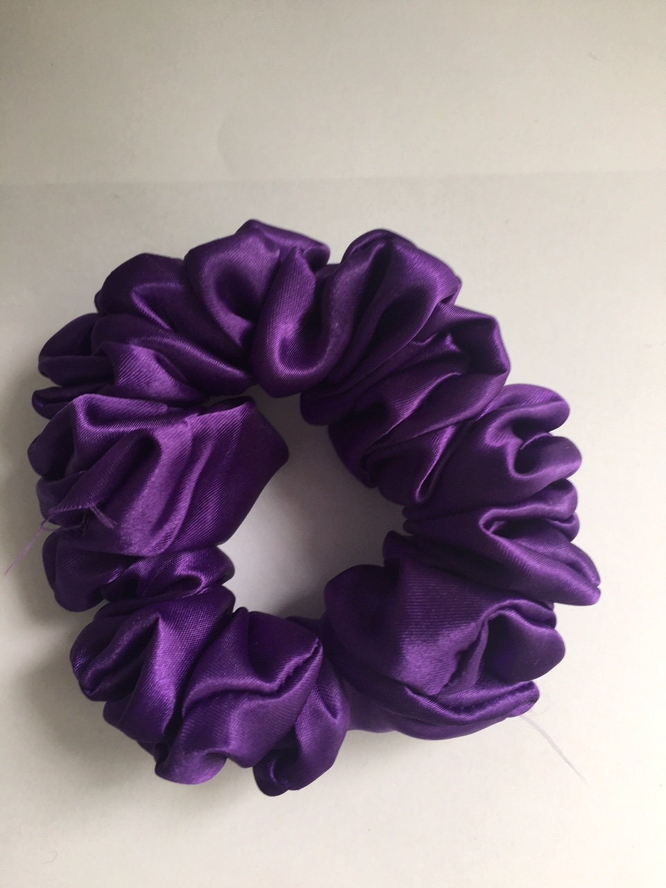 Ada Scrunchie Dark Purple Silky Satin Scrunchie XXL and - Etsy