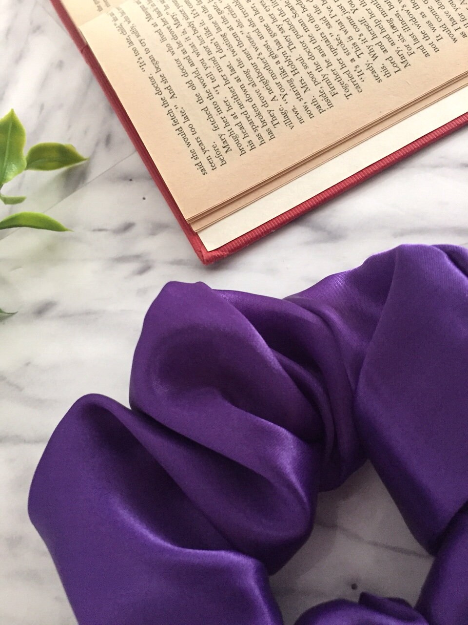 Ada Scrunchie Dark Purple Silky Satin Scrunchie XXL and - Etsy
