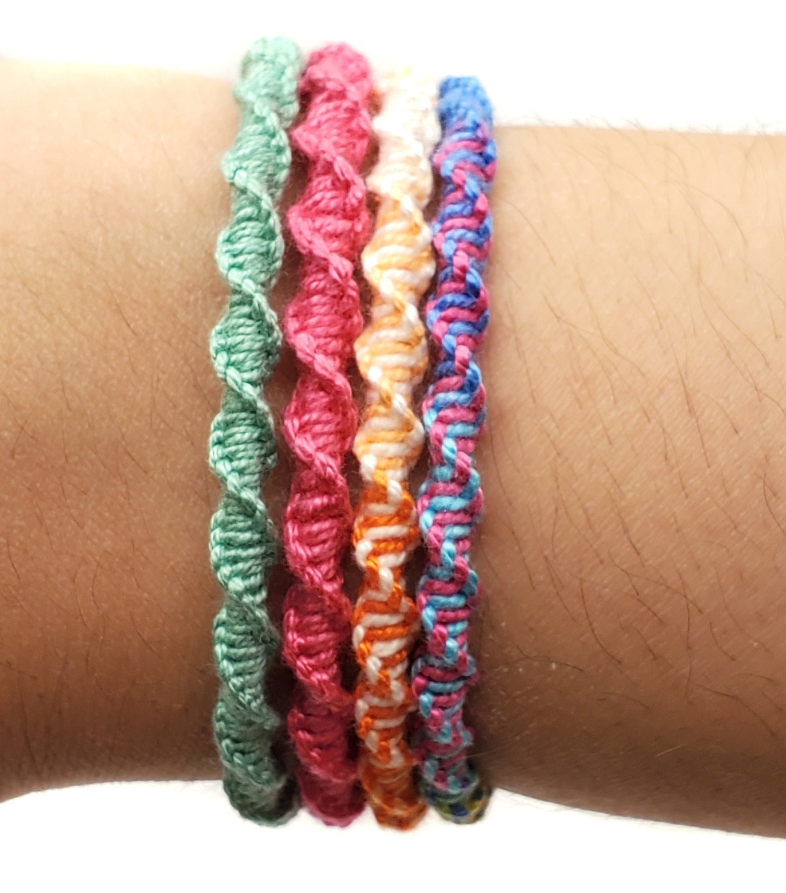 String Bracelet in Multiples Colors, Handmade Jewelry Friendship ...