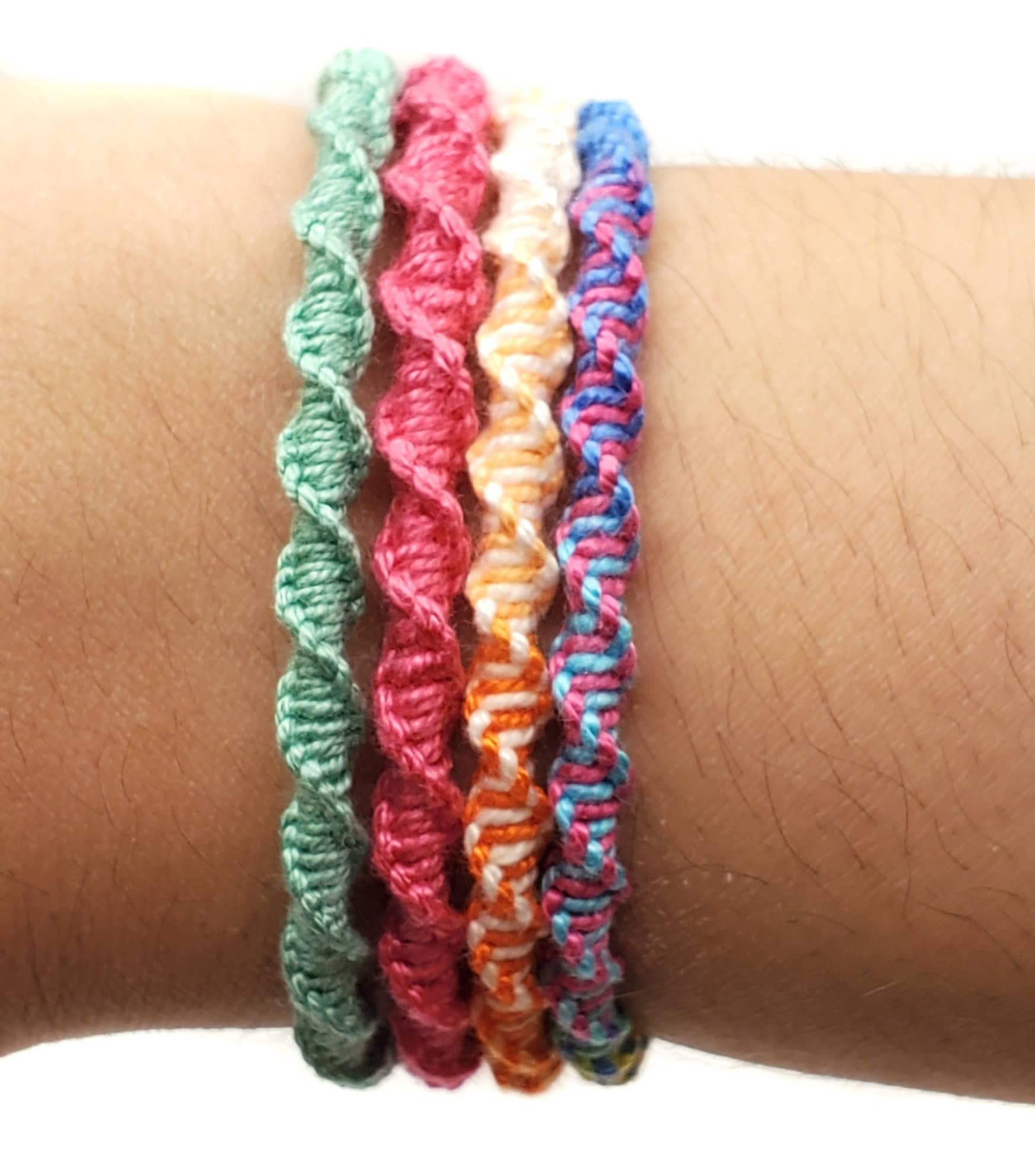 String Bracelet in Multiples Colors, Handmade Jewelry Friendship ...