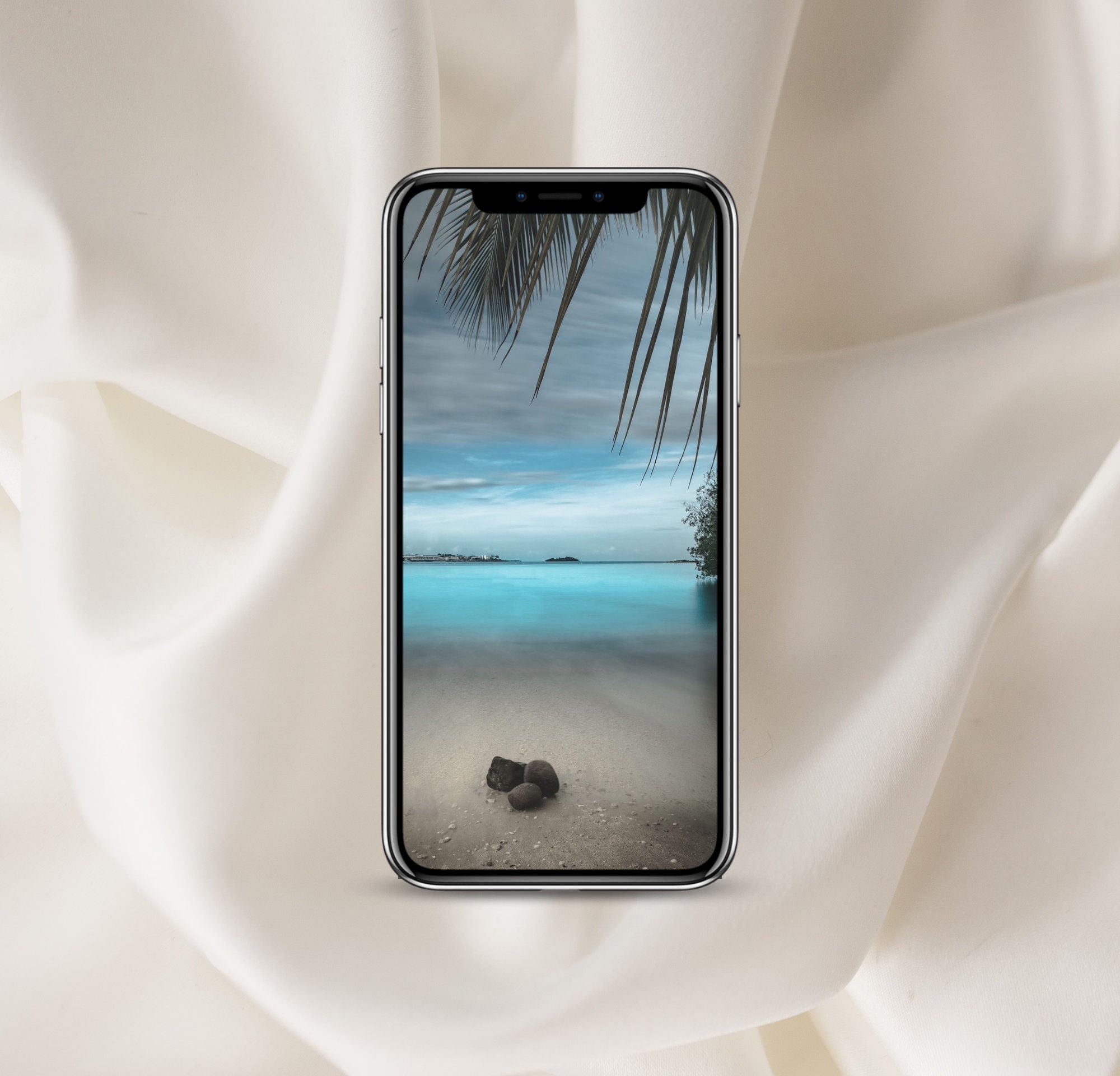 Beach Theme iPhone Android Wallpaper | 3 Pack | Soothing Beach Tropical ...