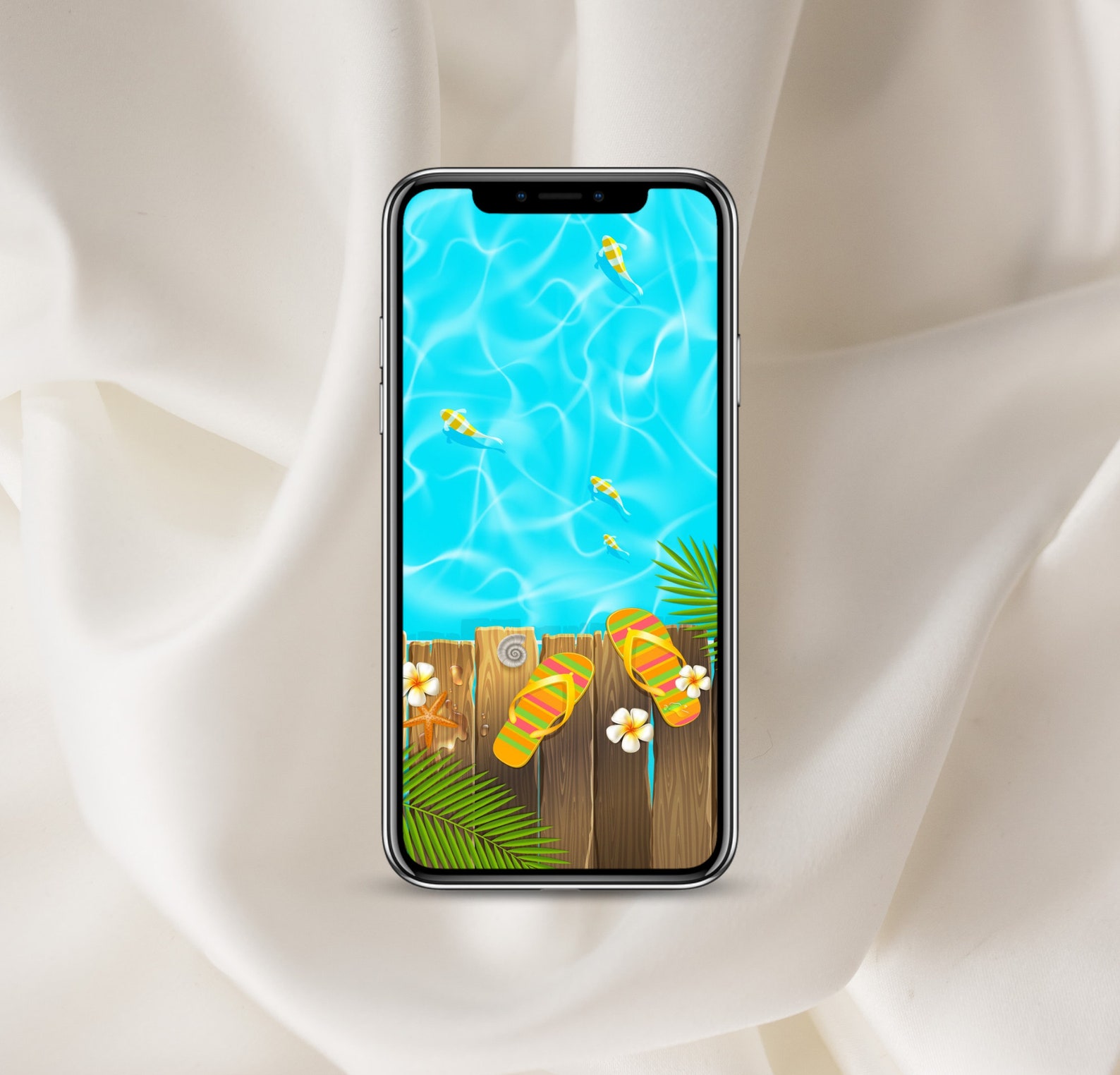 Tropical Beach Theme iPhone Android Wallpaper | 3 Pack | Water Fun ...