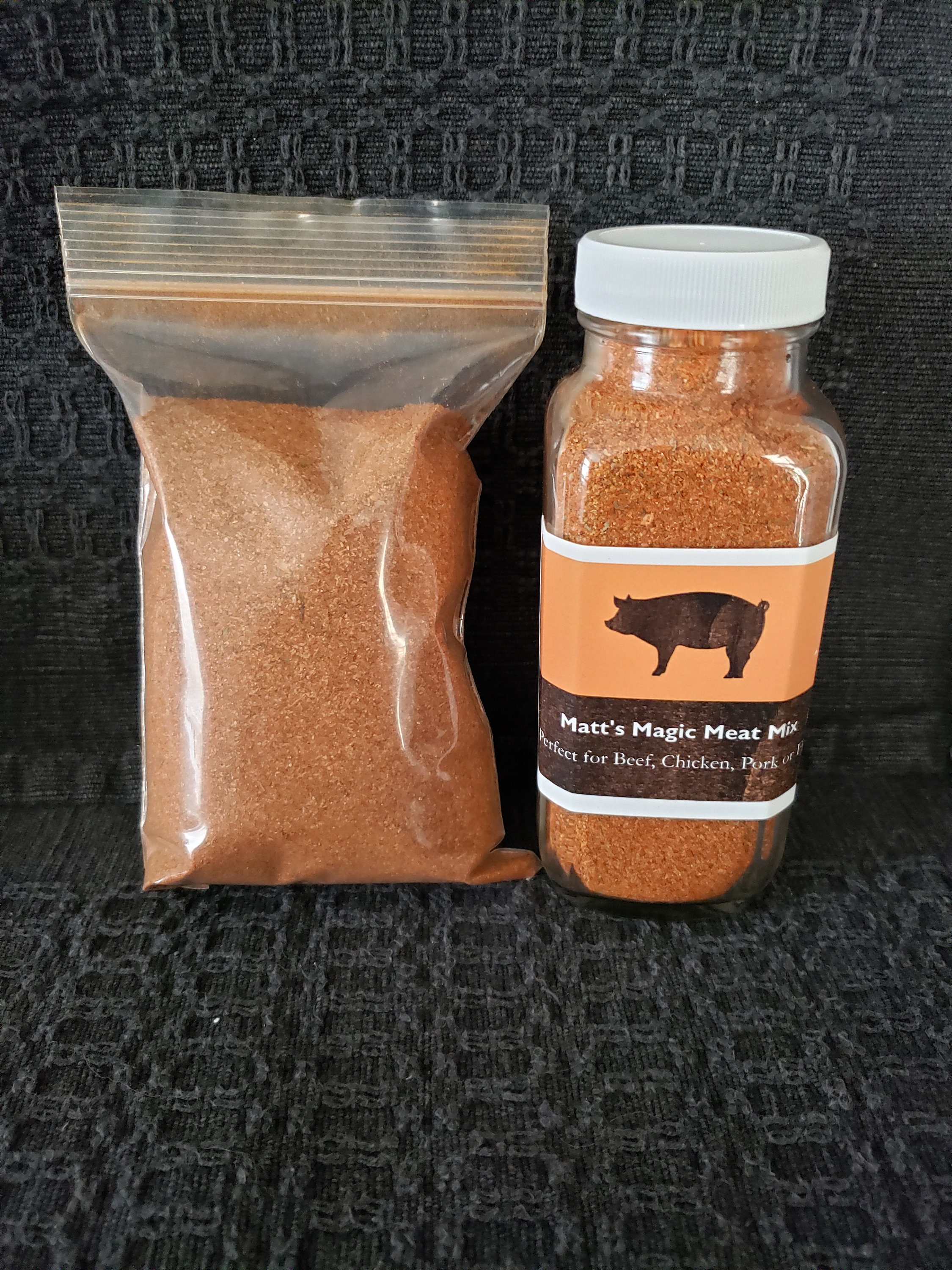 Matt's Magic Meat Mix -- 8 Oz. Jar With 8oz. Refill Pack - Etsy