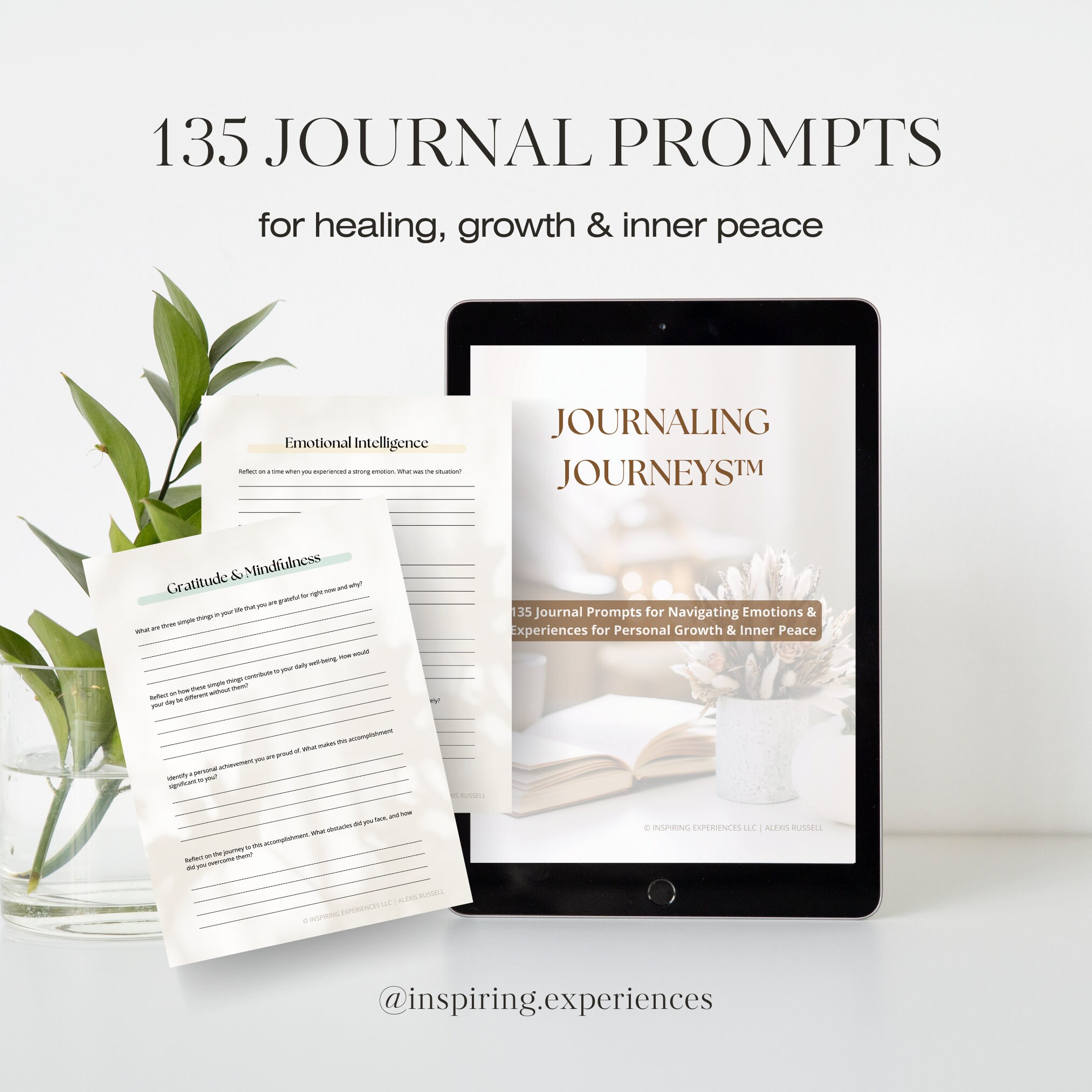 100+ Printable Journal Prompts Bundle - Guided Self-reflection ...