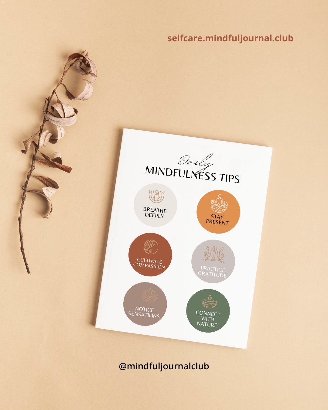 Printable Self Care Journal INSTANT DOWNLOAD Mindfulness - Etsy