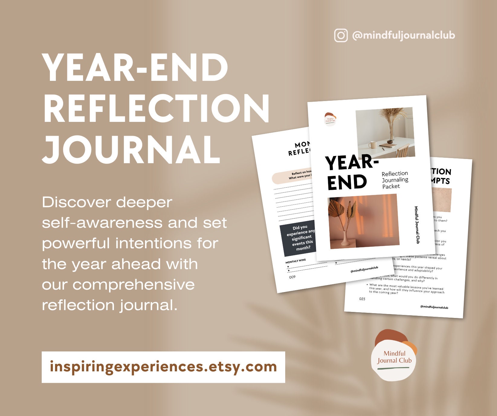 70+ Pages End of Year Self-reflection Printable Journal | Vision Board ...