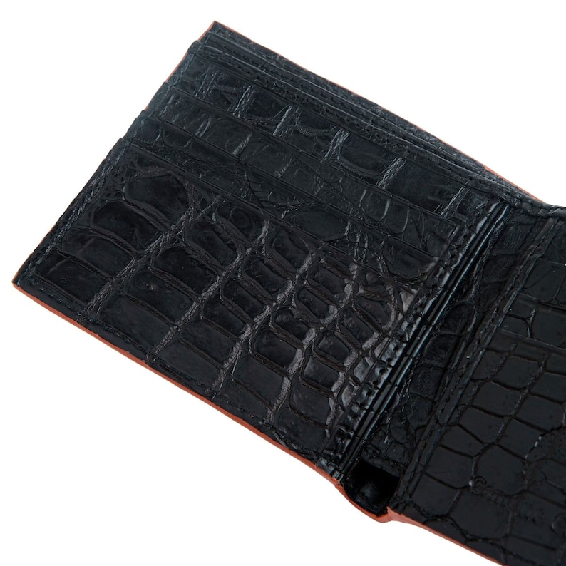 Light Brown Stomach Alligator Leather Wallet Men's Real - Etsy