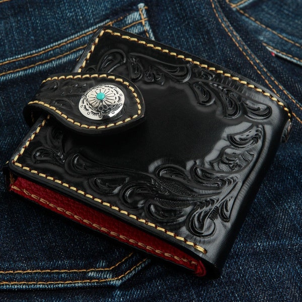 Biker Wallet - Etsy