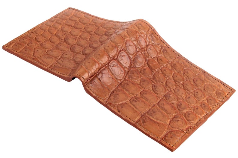 Light Brown Stomach Alligator Leather Wallet Men's Real - Etsy