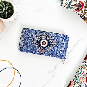 Evil Eye Wallet for Women Boho Wallet Women Handmade Wallet - Etsy