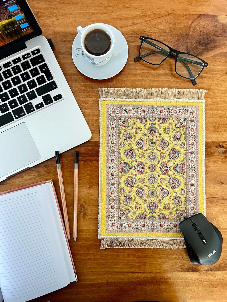 Turkish Rug Design Mouse Pad: Vintage Desk Accessory - Etsy