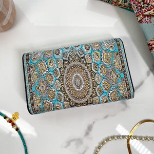 Small Wallet for Women, Boho Wallet Made With Carpet Patterns, Womens ...